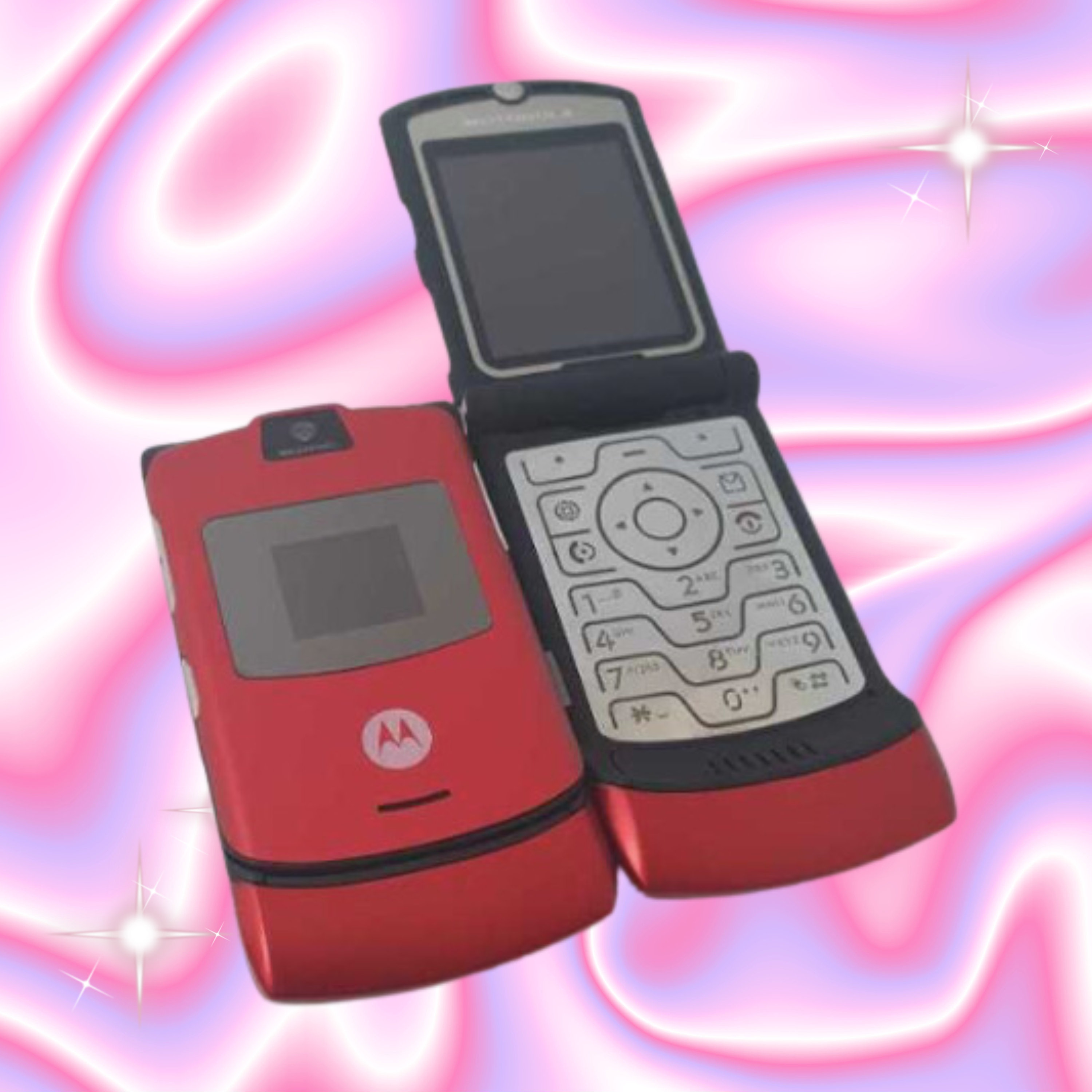 Motorola Razr Flip Phone Red
