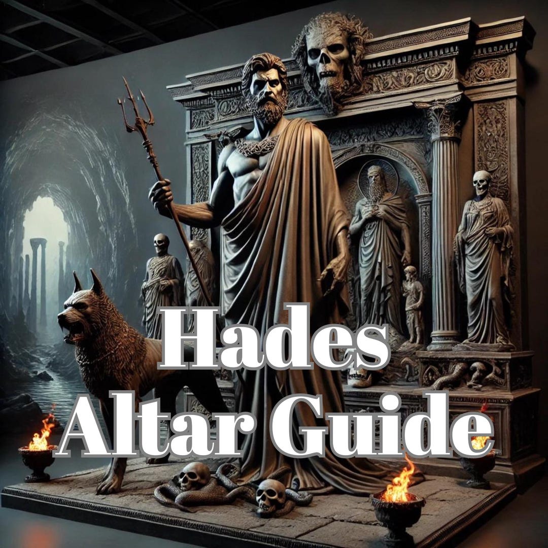 Hades Altar, Greek God, Greek God Altar, Greek Goddess, Greek Goddess ...