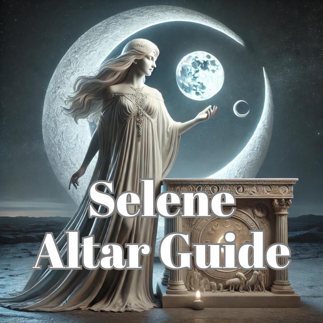 Selene Altar, Greek God, Greek God Altar, Greek Goddess, Greek Goddess ...