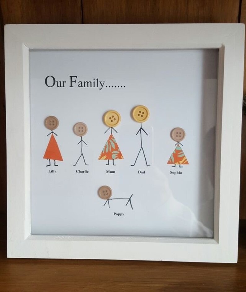 Personalised Wooden Box Frame Gifts, Our Family, New Home, Friends ...