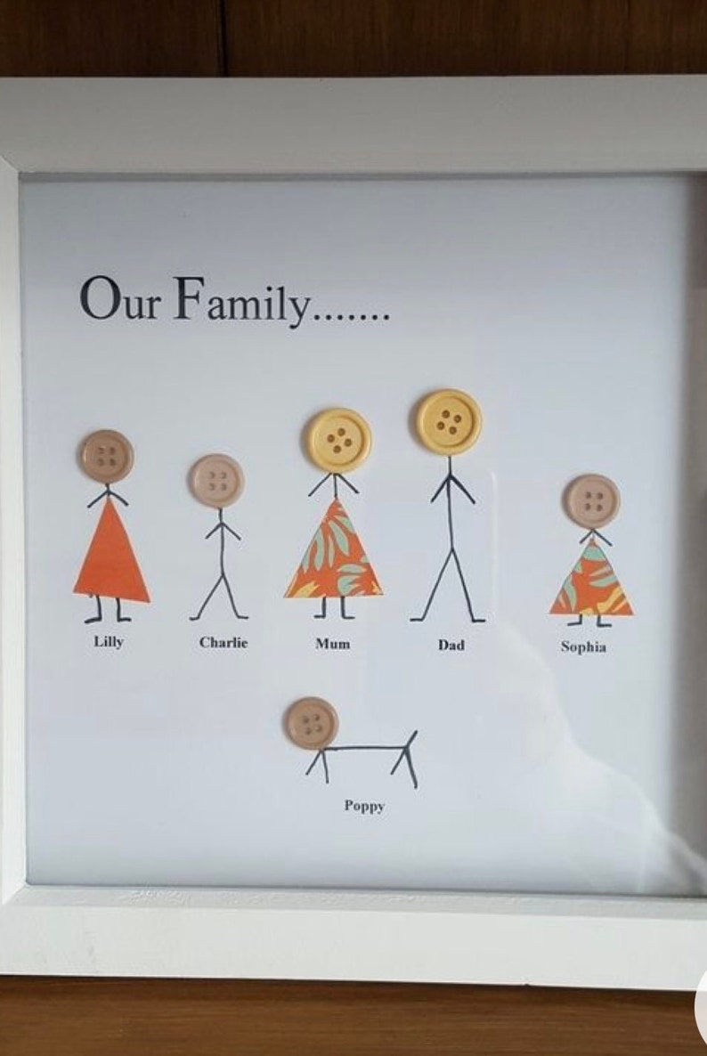 Personalised Wooden Box Frame Gifts, Our Family, New Home, Friends ...