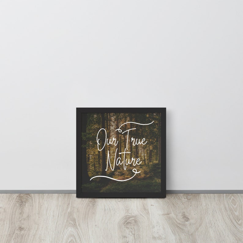 Enchanted Forest Framed Quote Artwork - Etsy