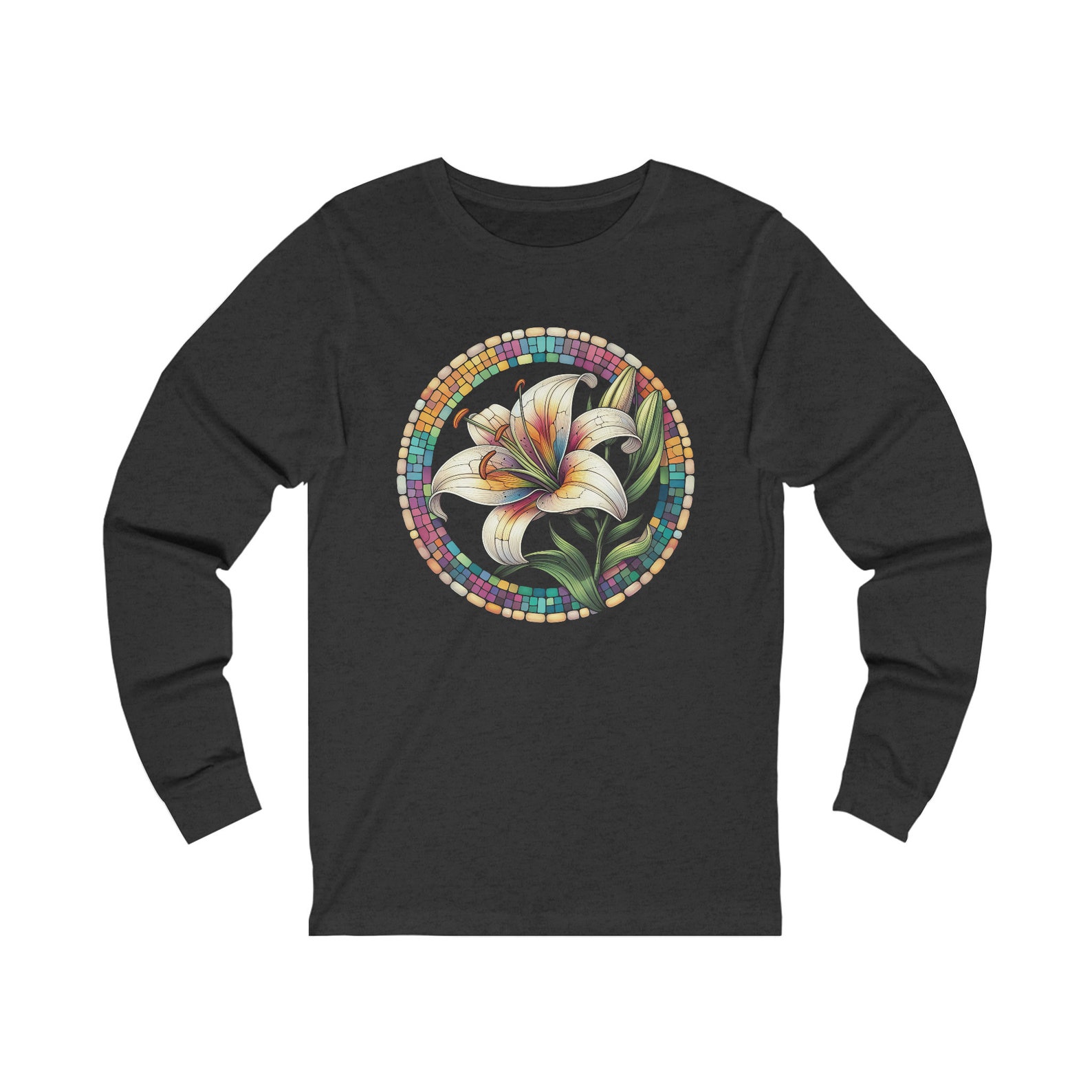 Lily 3 Rainbow Unisex Jersey Long Sleeve Shirt Gift for Mom Gifts for ...