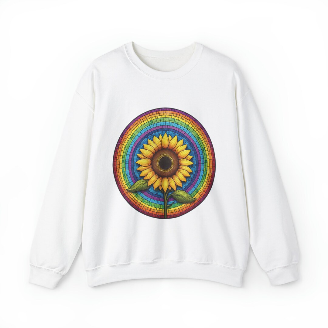 Sunflower 3 Flower Sweatshirt | Gift for Her | Bouquets & Gardens 03 ...