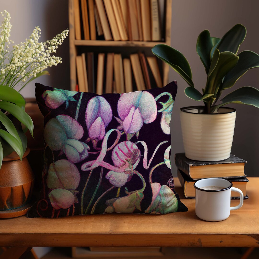 18x18 Throw Pillow Sweet Pea Love 03 Decorative Pillow 14x14 Throw ...