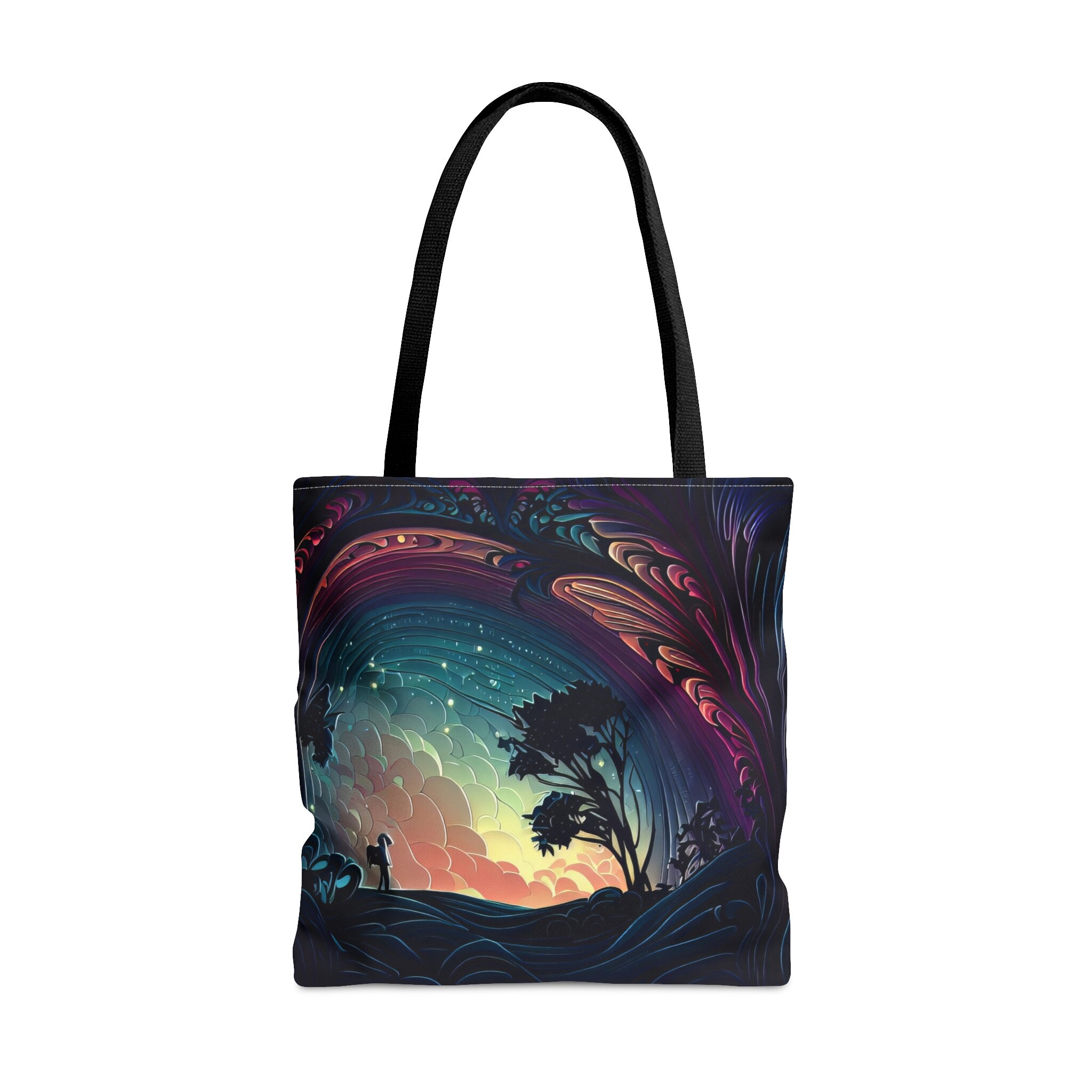 Tote Bag Aesthetic Nightime Florals 01 Tote Bag Literary Tote Bag ...