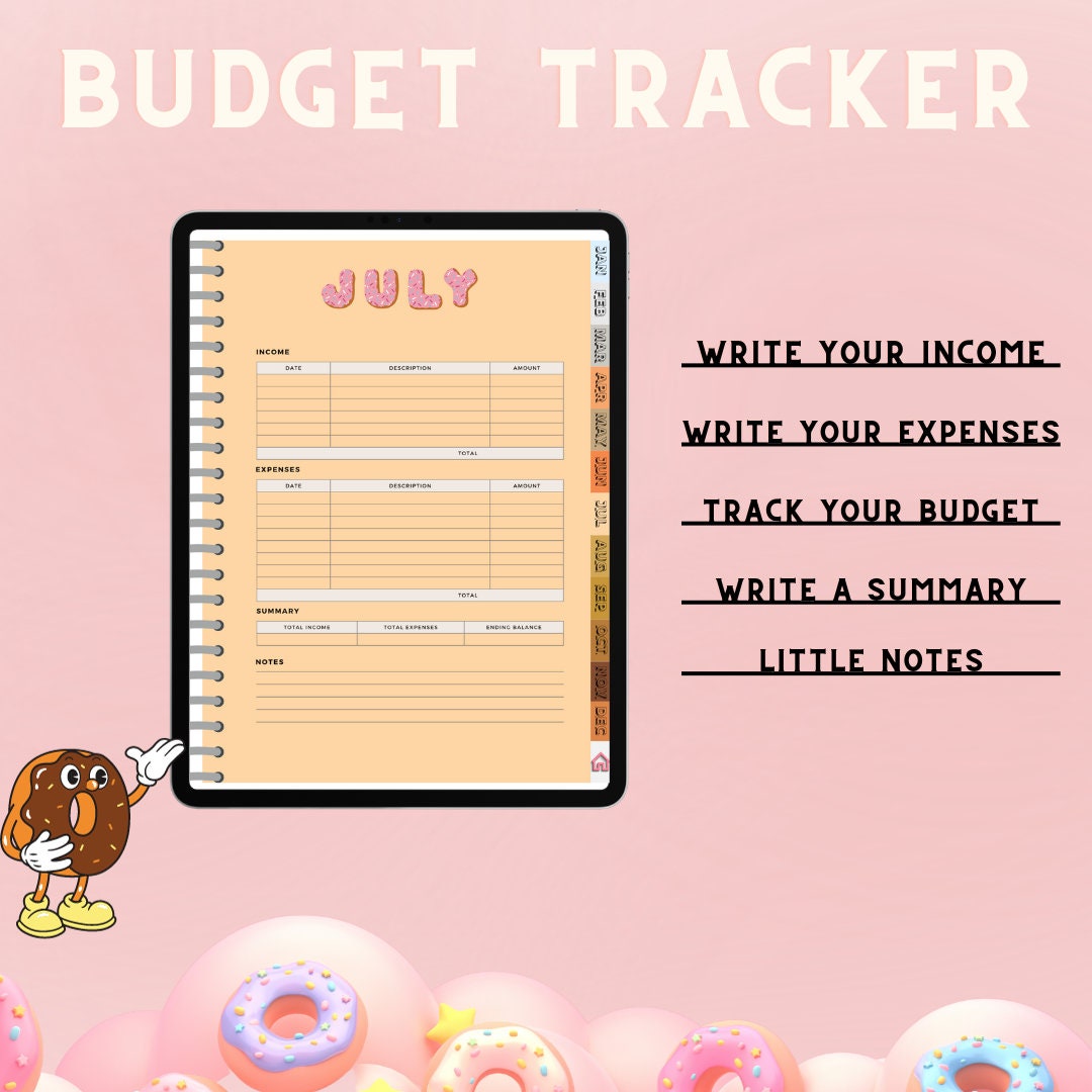 Donut Theme Planner | Undated Digital Planner | iPad Planner ...