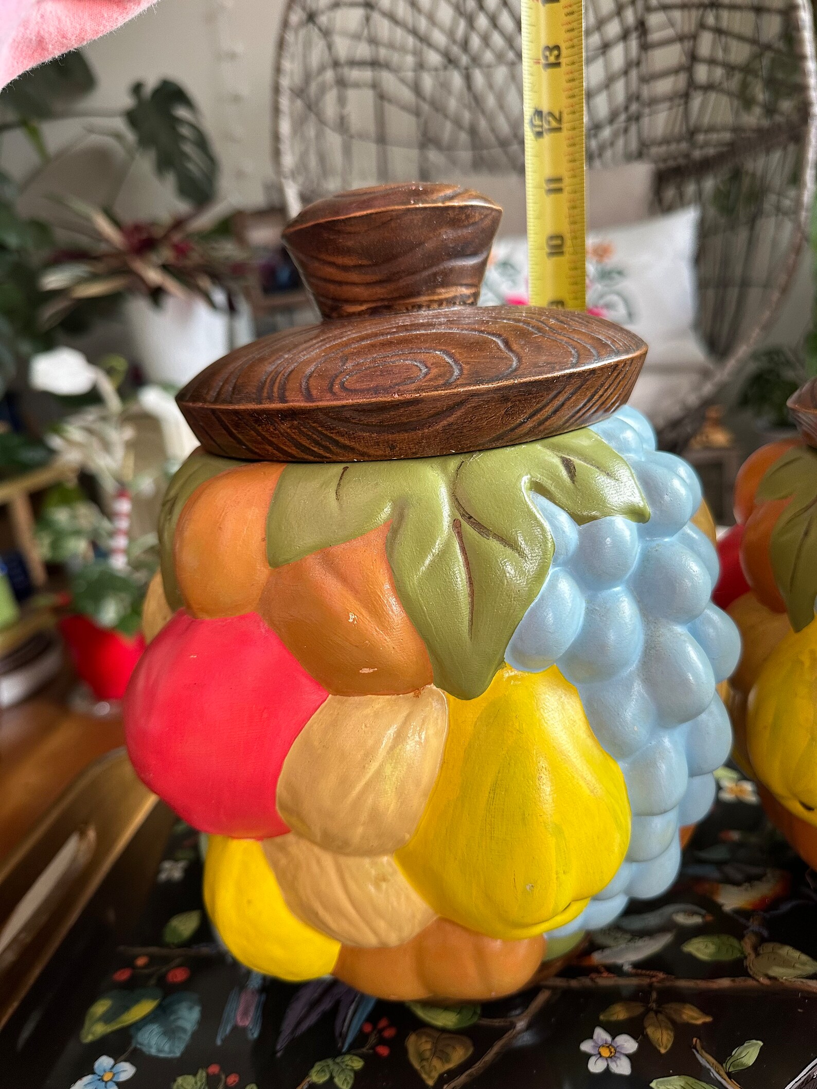 Vintage Ceramic Fruit Cookie Jar Set of 2 - Etsy