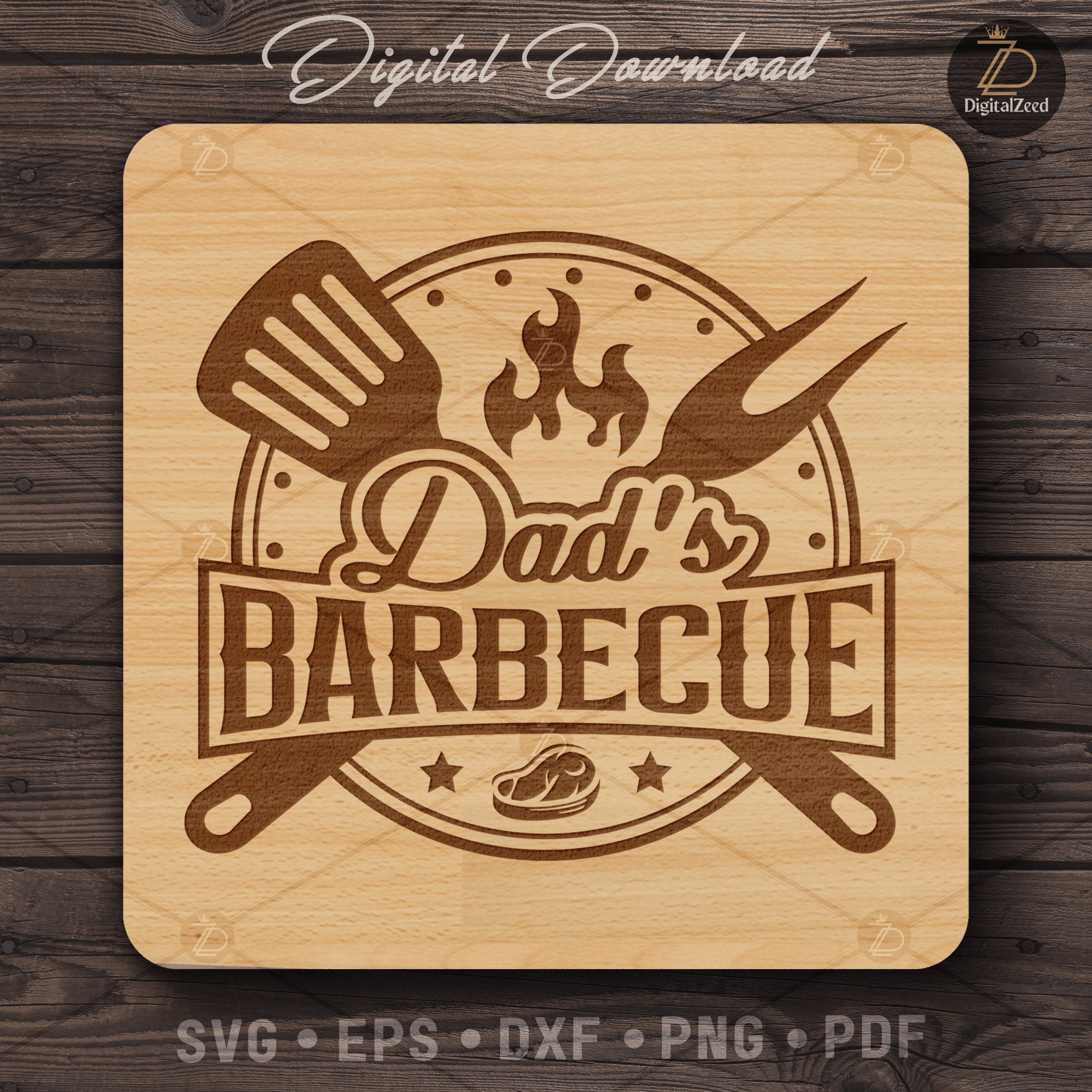 Dad's BBQ Svg, Father Laser Engraving Svg, Charcuterie Design, Chopping ...
