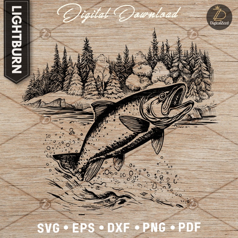 Salmon Charcuterie Svg, Chopping Board, Cutting Board Svg, Laser ...