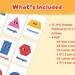 Fun Shapes Flashcards Preschool Material Geometric Flash Cards ...