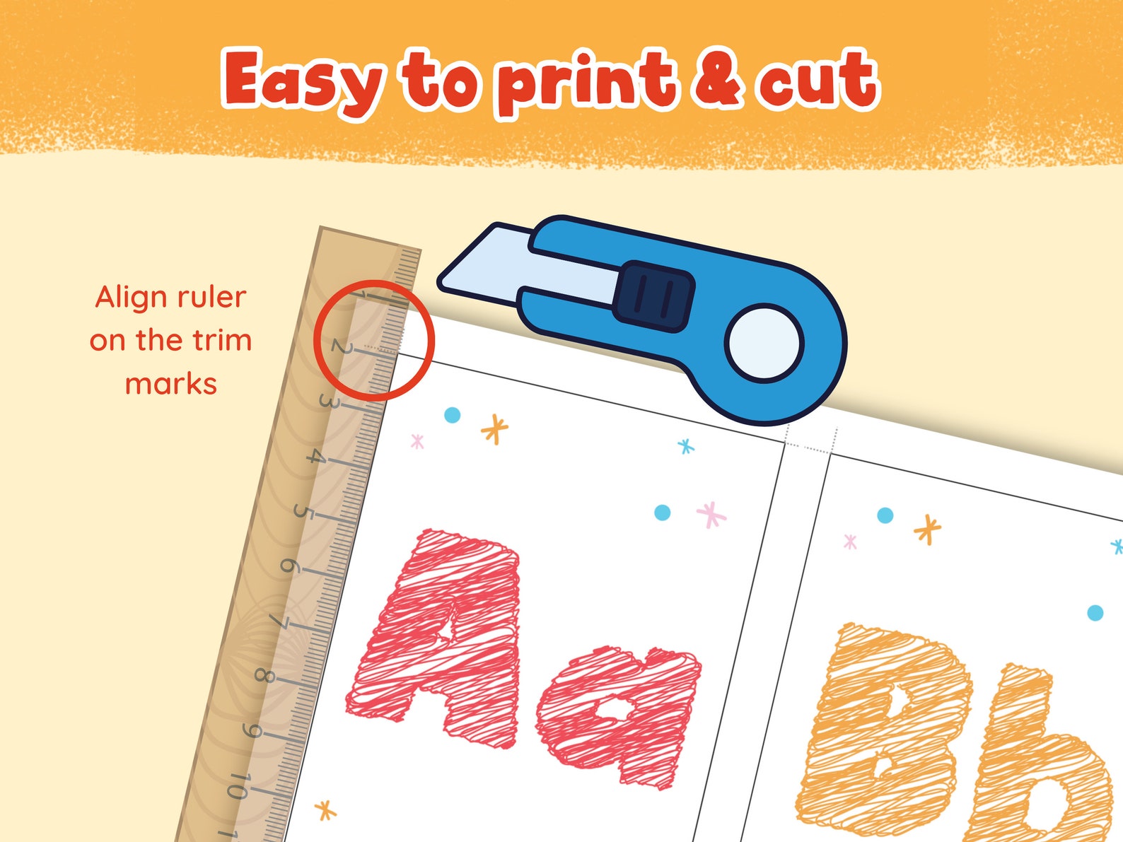 ABC Flashcards for Kids Printable Alphabet Flash Cards for Preschool ...