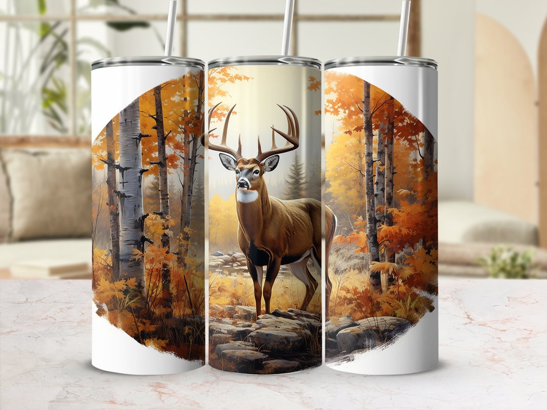Whitetail Buck Tumbler, Whitetail Deer Tumbler Gift for Men, Whitetail ...