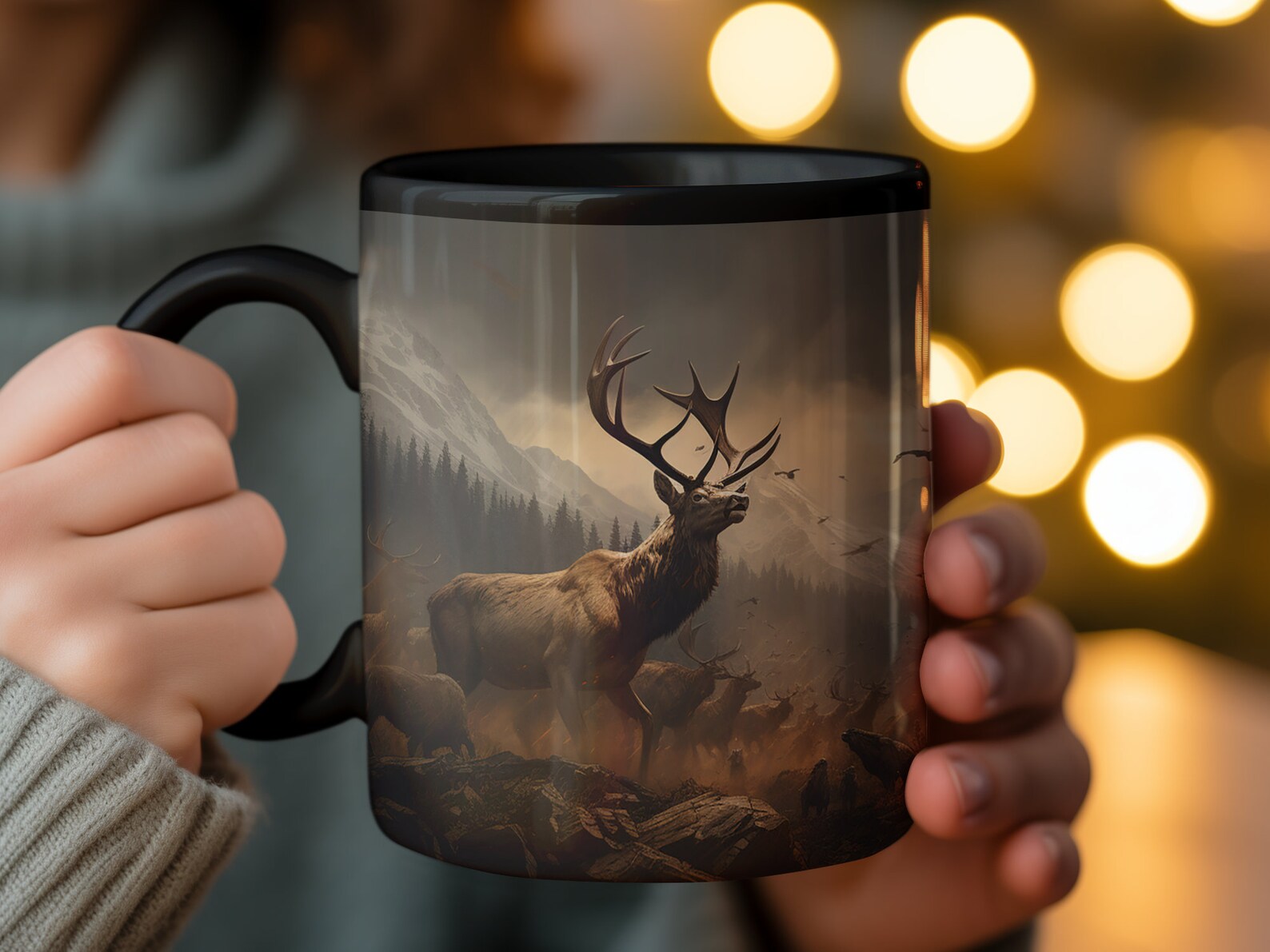 Elk in the Wild Mug, Elk Coffee Mug, Elk Gift, Elk Lover Gift, Elk ...