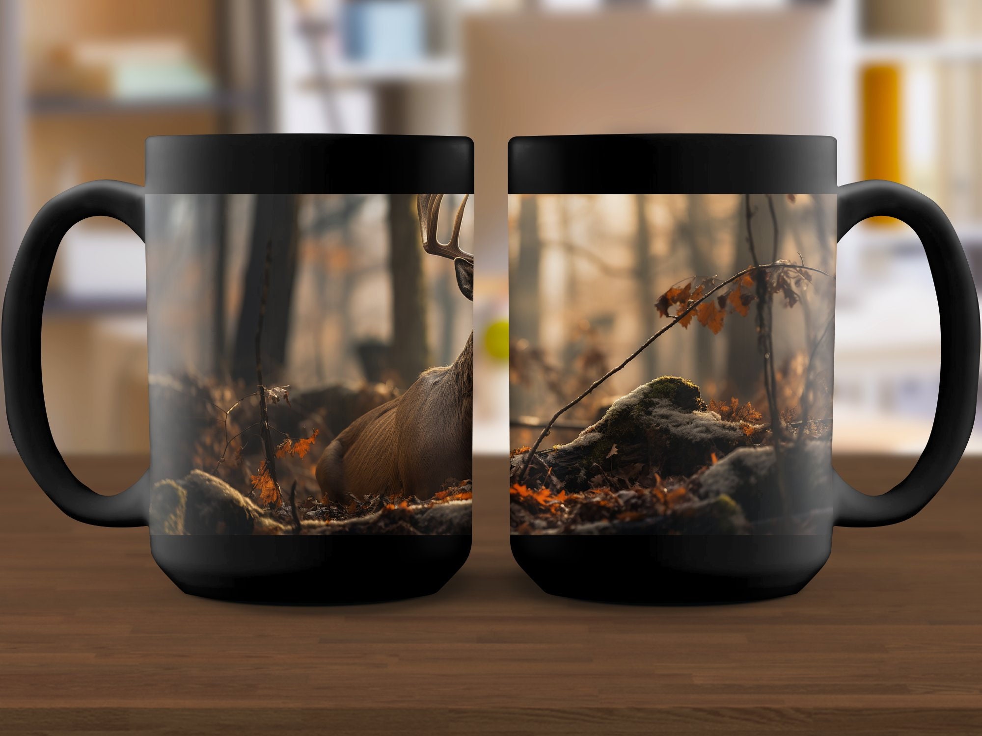 Whitetail Buck Mug, Whitetail Deer Gifts for Men, Whitetail Deer Coffee ...