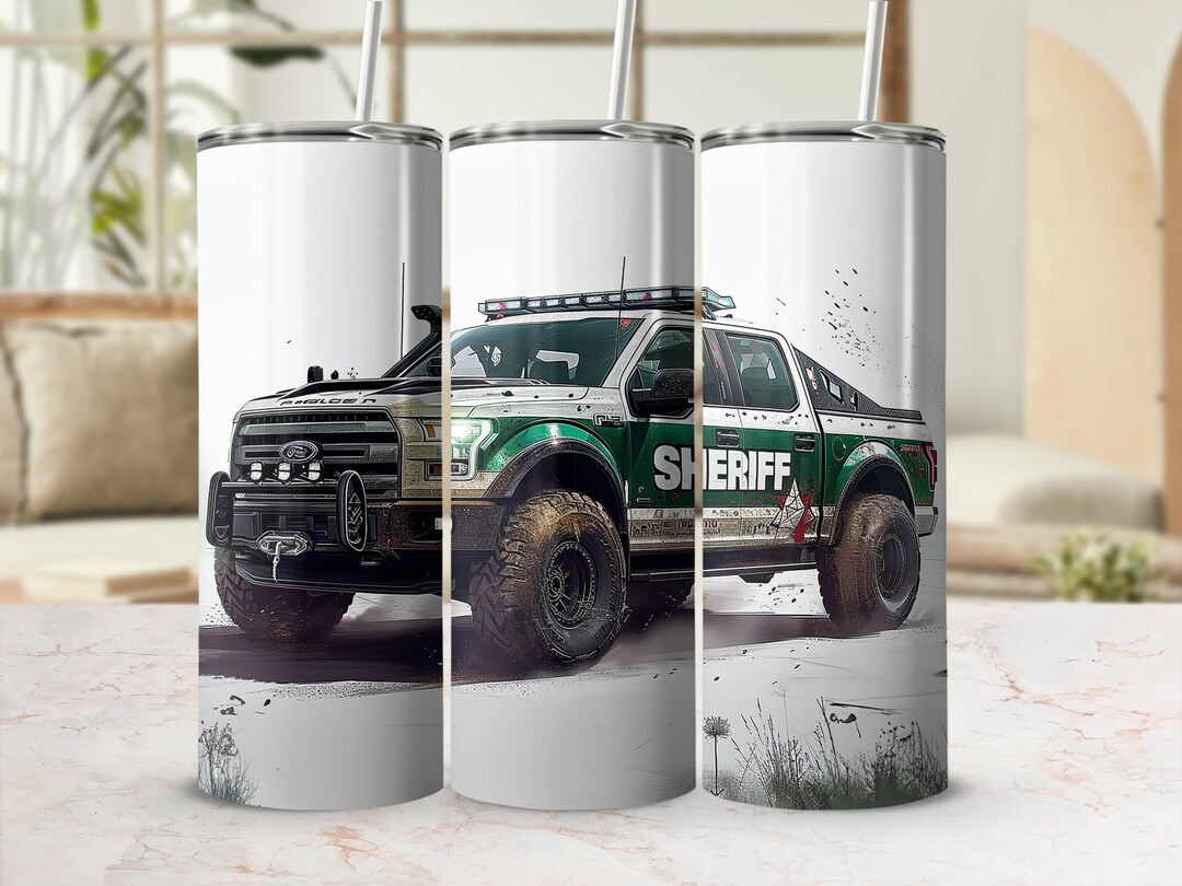 Sheriff Truck Tumbler, Sheriff Car Tumbler, Custom Sheriff's Car ...