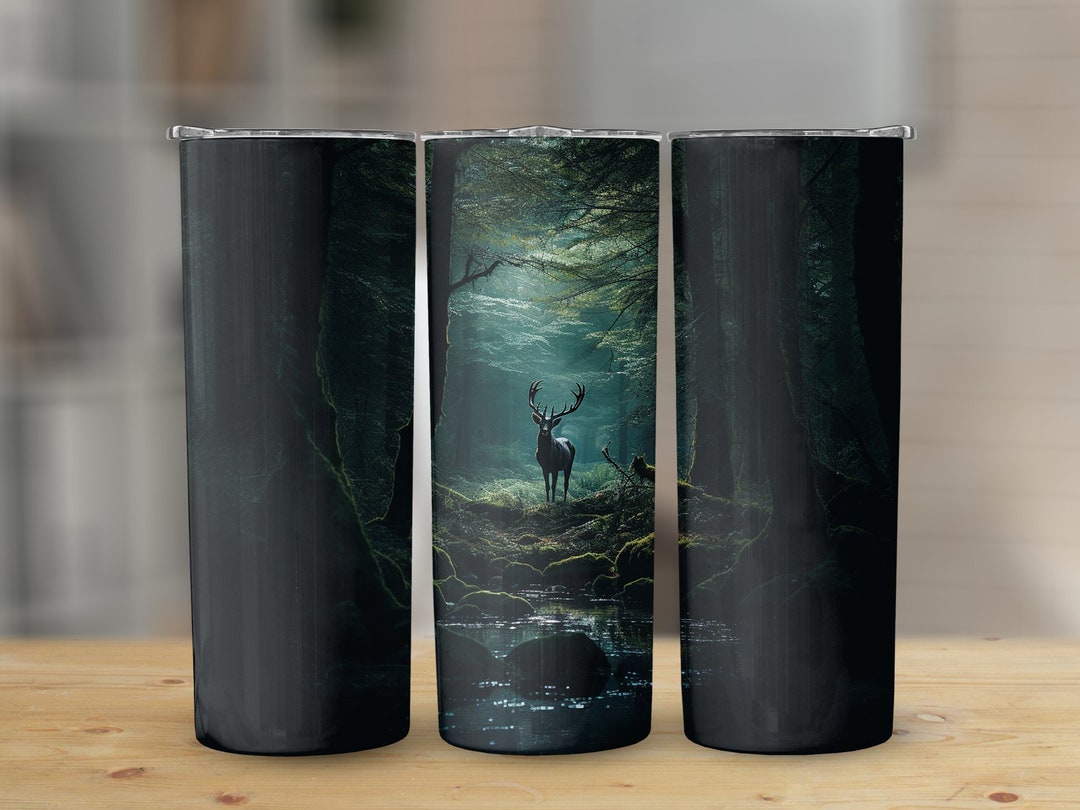 Dark Forest Elk 20 Oz Tumbler, Elk Tumbler, Elk Gifts for Elk Lovers ...