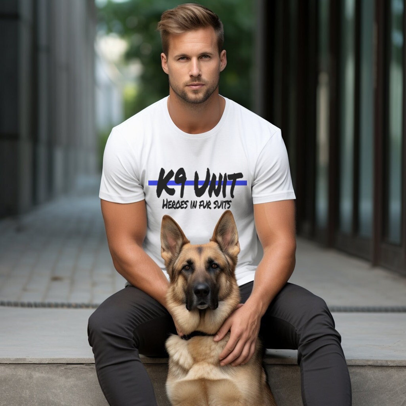 K9 Unit, Police K9, Dog Handler Unisex Jersey Short Sleeve Tee - Etsy