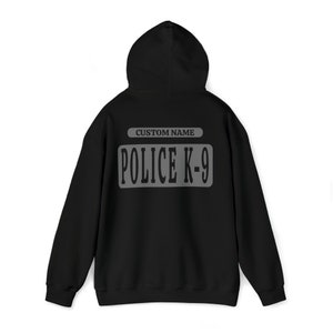 Custom Personalized Police K9 Unit Dog Handler Unisex Heavy Blend ...