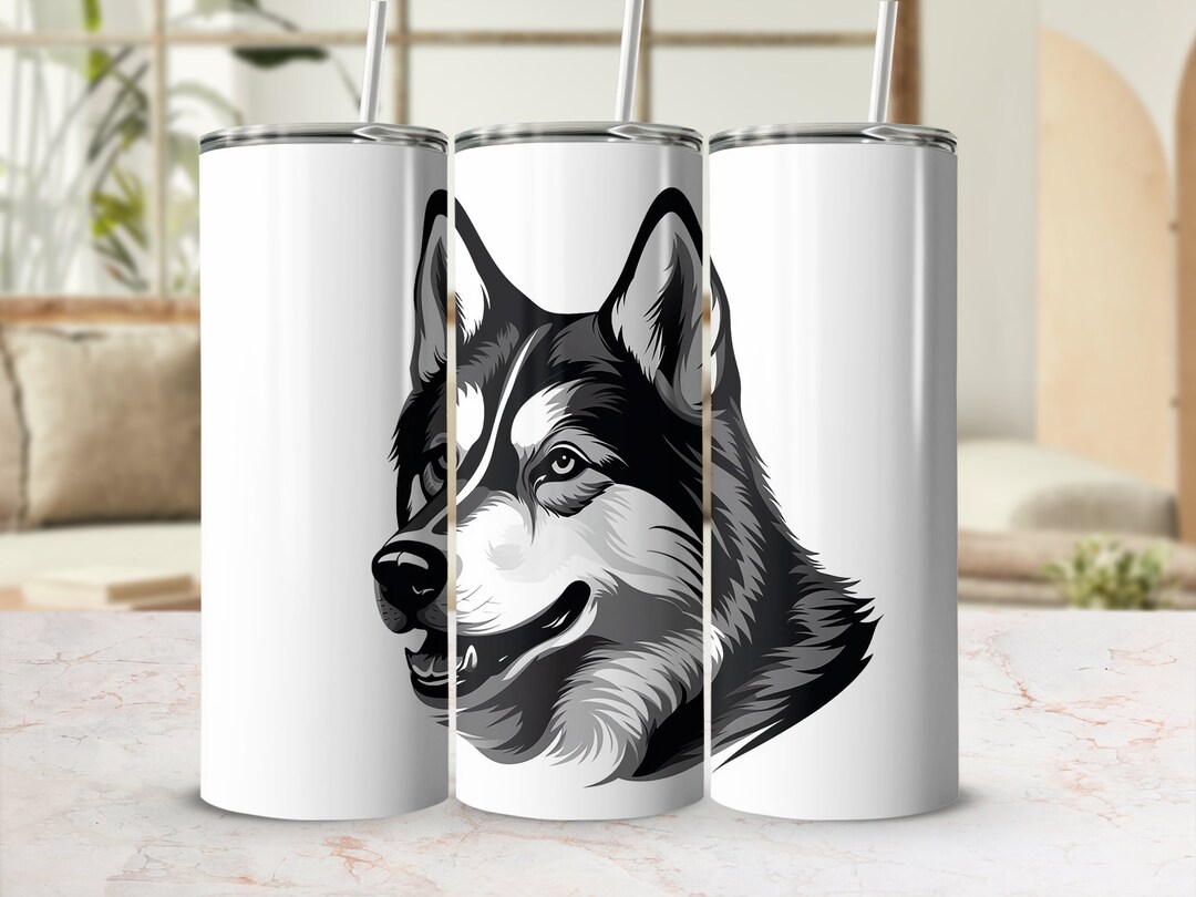 Siberian Husky Tumbler, Siberian Husky Tumbler Cup, Siberian Husky ...