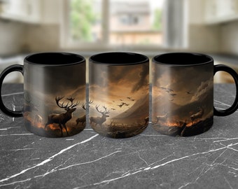 Elk in the Wild Mug, Elk Coffee Mug, Elk Gift, Elk Lover Gift, Elk ...
