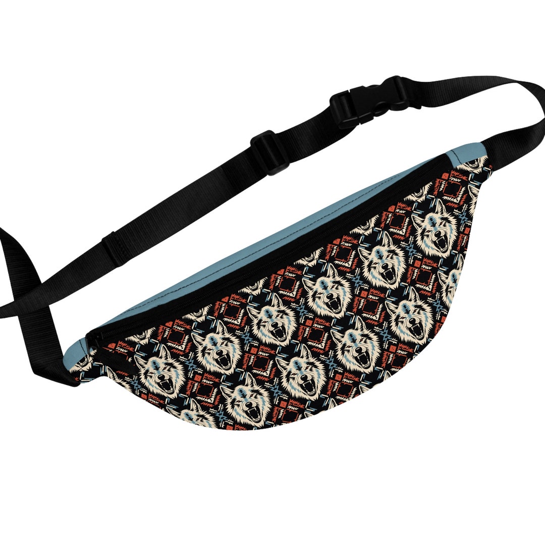 Wolf Pattern Fanny Pack - Etsy