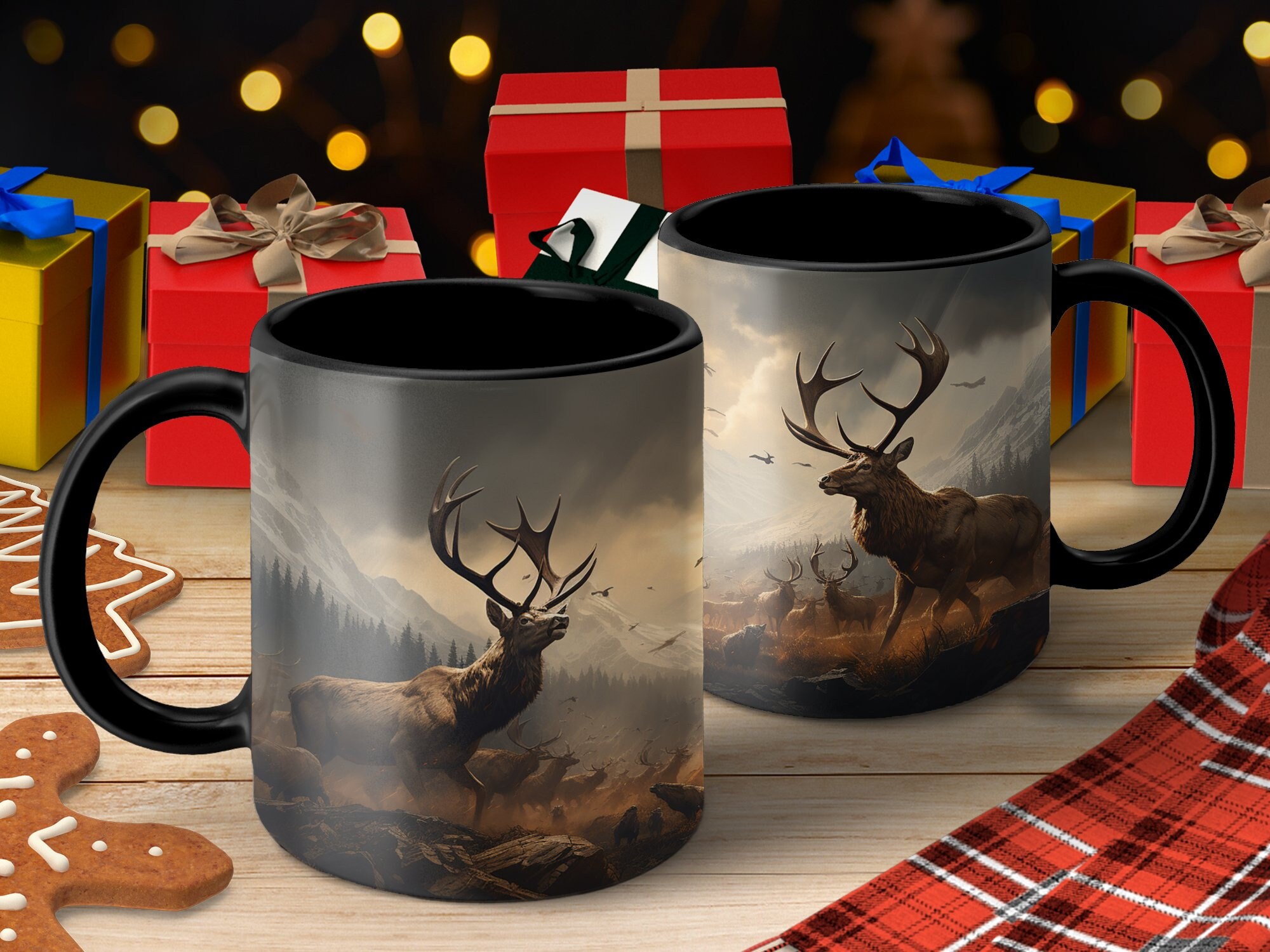 Elk in the Wild Mug, Elk Coffee Mug, Elk Gift, Elk Lover Gift, Elk ...