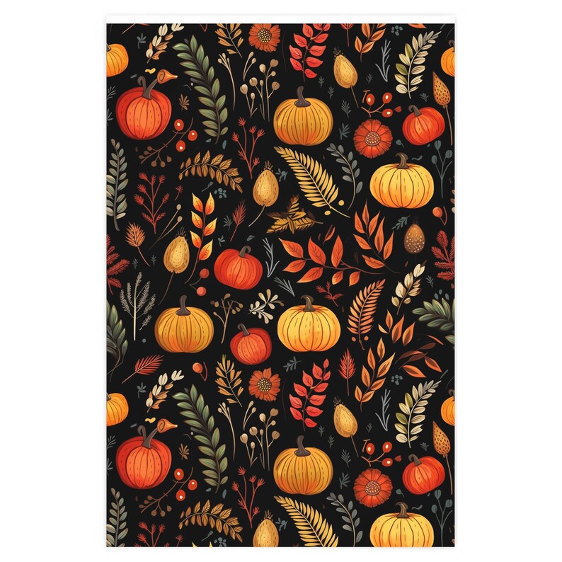 Thanksgiving Themed Wrapping Paper - Etsy