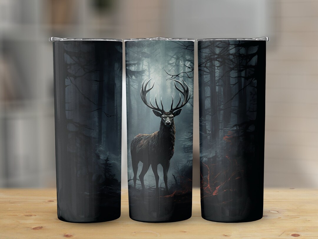 Dark Forest Elk 20 Oz Tumbler, Elk Tumbler, Elk Gifts for Men, Elk ...
