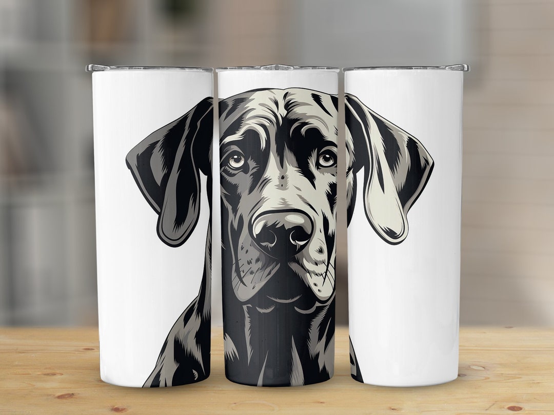 Cute Great Dane 20 Oz Tumbler, Great Dane Tumbler Personalized, Great ...