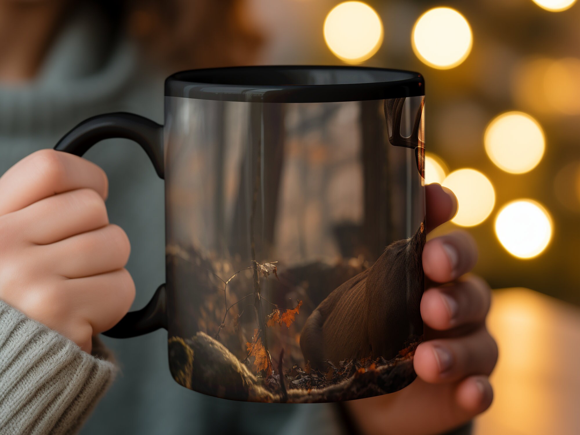 Whitetail Buck Mug, Whitetail Deer Gifts for Men, Whitetail Deer Coffee ...
