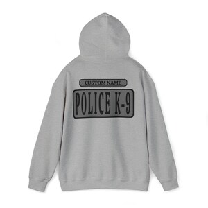 Custom Personalized Police K9 Unit Dog Handler Unisex Heavy Blend ...