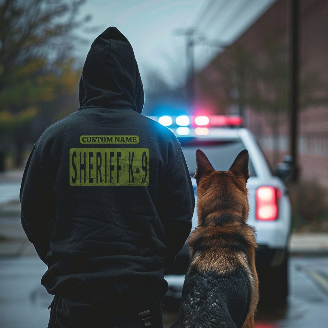 Custom Personalized Sheriff K9 Unit Police K9 Dog Handler Unisex Heavy ...