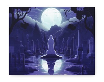 Ethereal Ghost Printable Art Ghost Oil Painting Printable Spooky ...