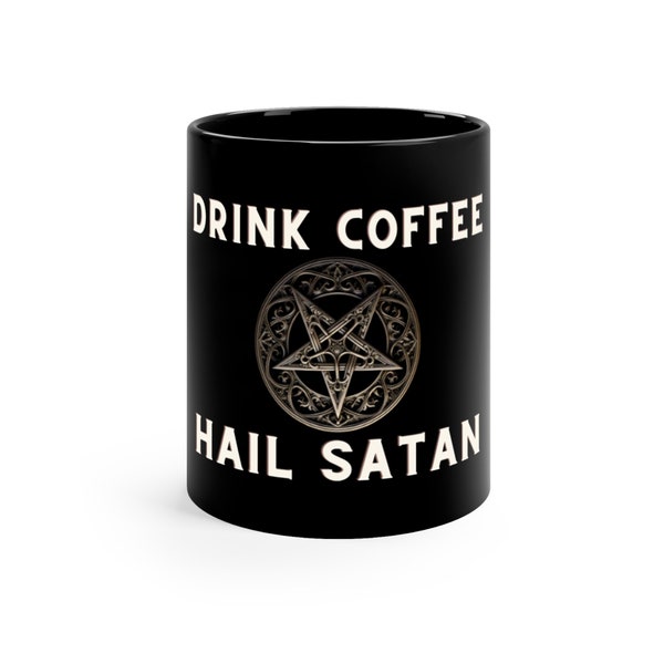 Drink Coffee Hail Satan - Etsy