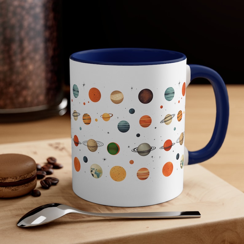 Cosmos Mug - Vibrant Planets Coffee Cup, 11oz - Perfect Gift for Space ...