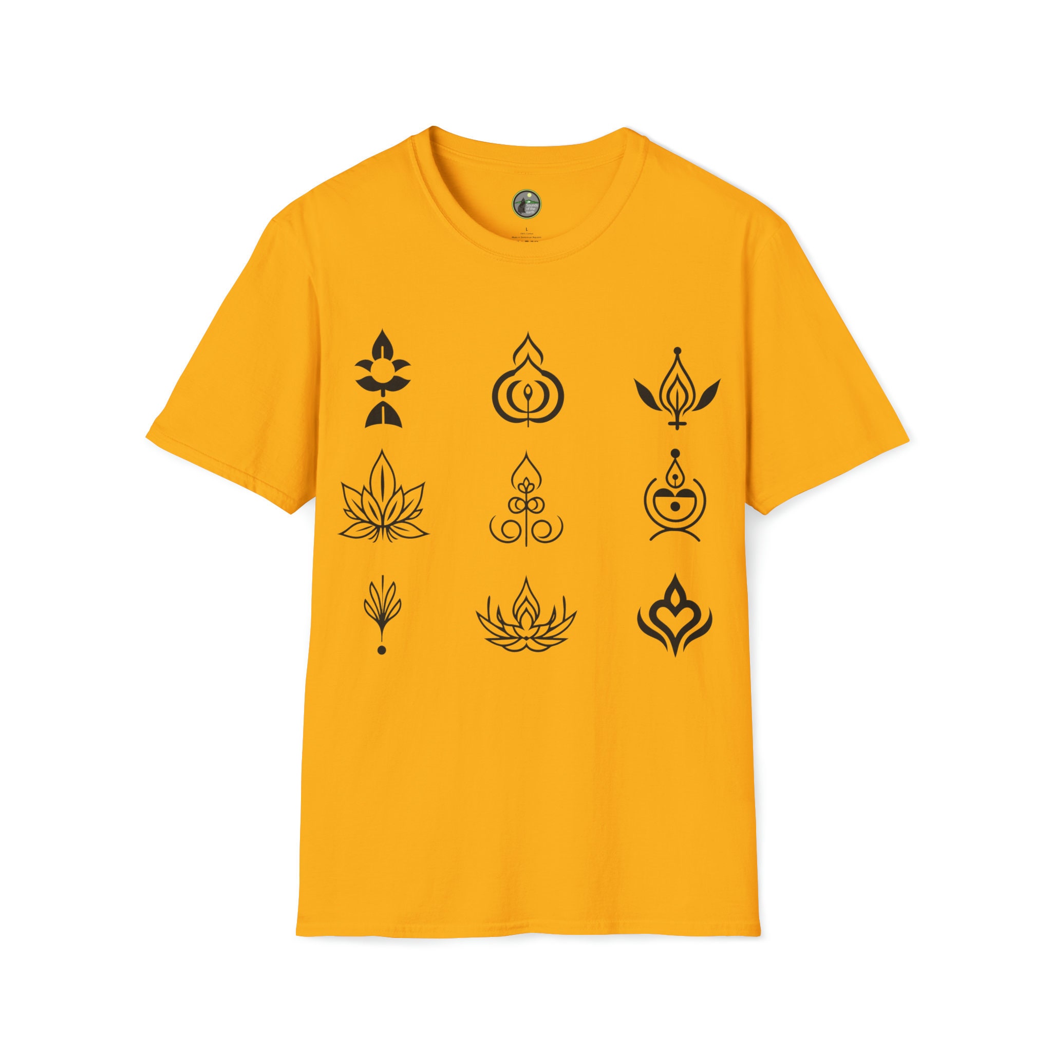 Eco-mindfulness , Black Symbols Representing Conscious Living. Unisex ...