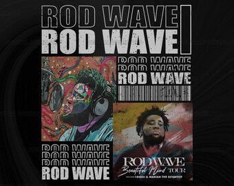 Rod Wave , 4 SVG and PNG of Rod Wave Silhouette, Rap, Hip-hop, Great ...