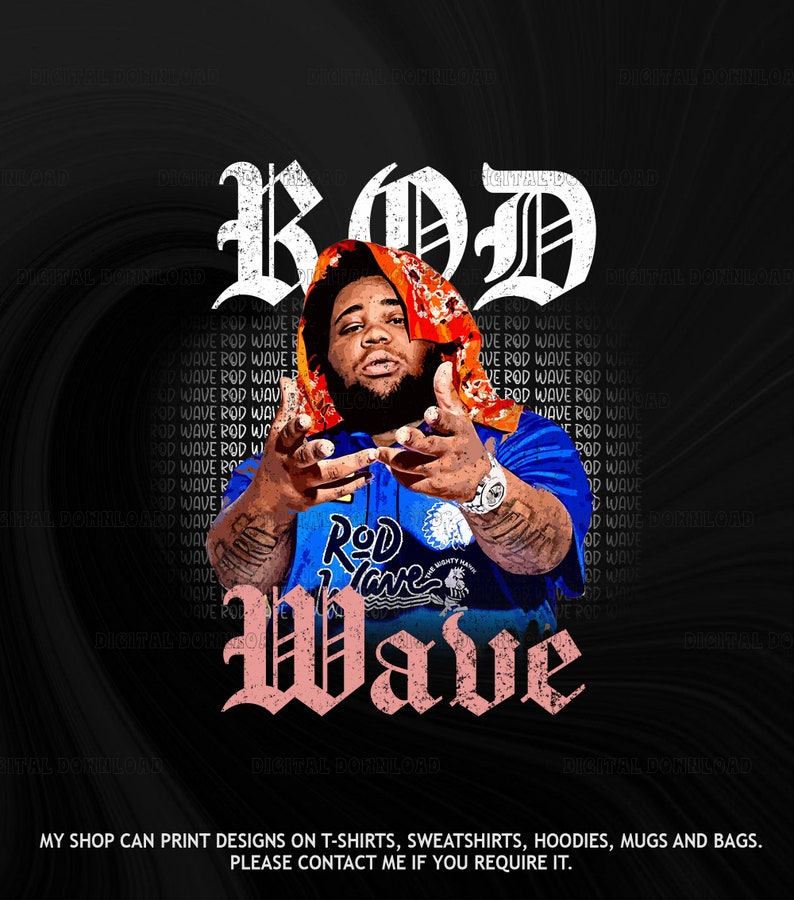 Rod Wave , 4 SVG and PNG of Rod Wave Silhouette, Rap, Hip-hop, Great ...