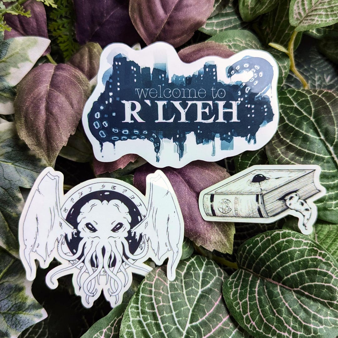 Cthulhu Sticker Pack | H.P. Lovecraft | Eldritch | Edgy | Original Dark ...
