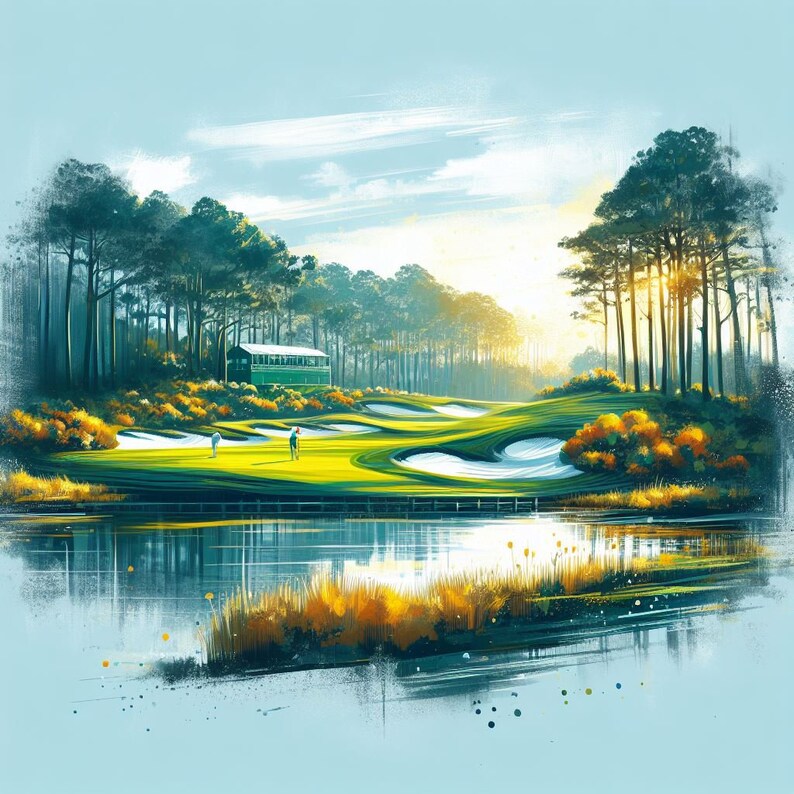 Golf Art, Dream Golf Course - Etsy