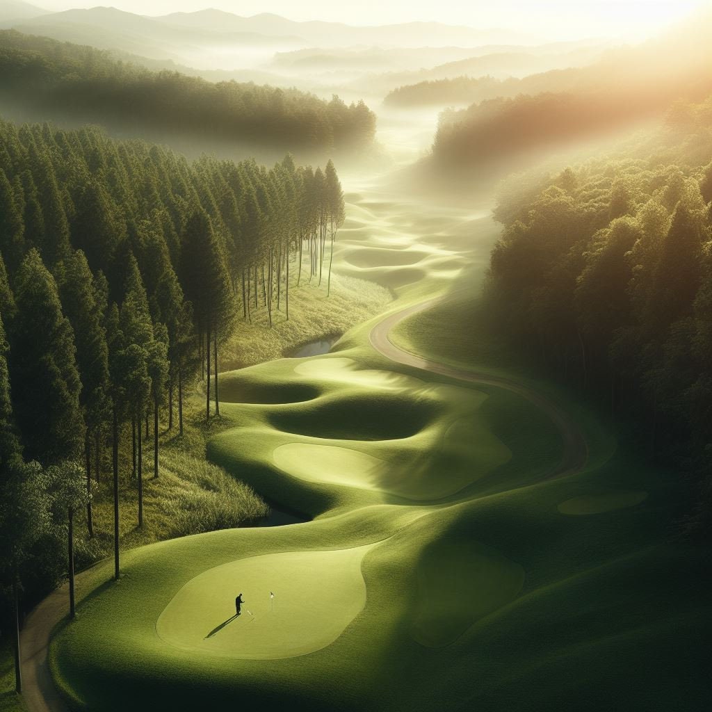 Golf Art, Dream Golf Course - Etsy