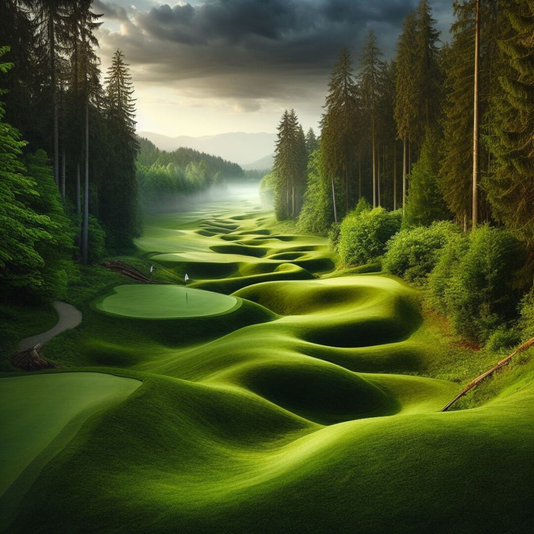 Golf Art, Dream Golf Course - Etsy