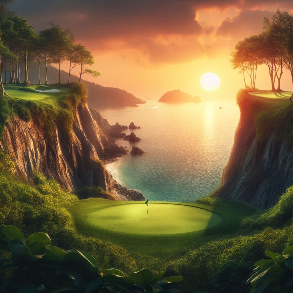 Golf Art, Dream Golf Course - Etsy