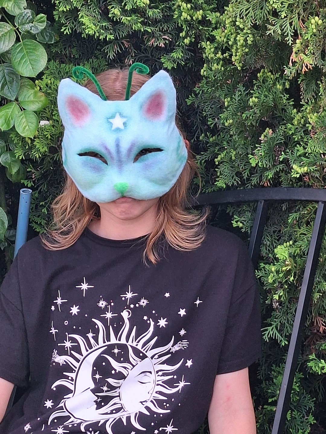 Handmade Therian Alien Cat Mask - Etsy