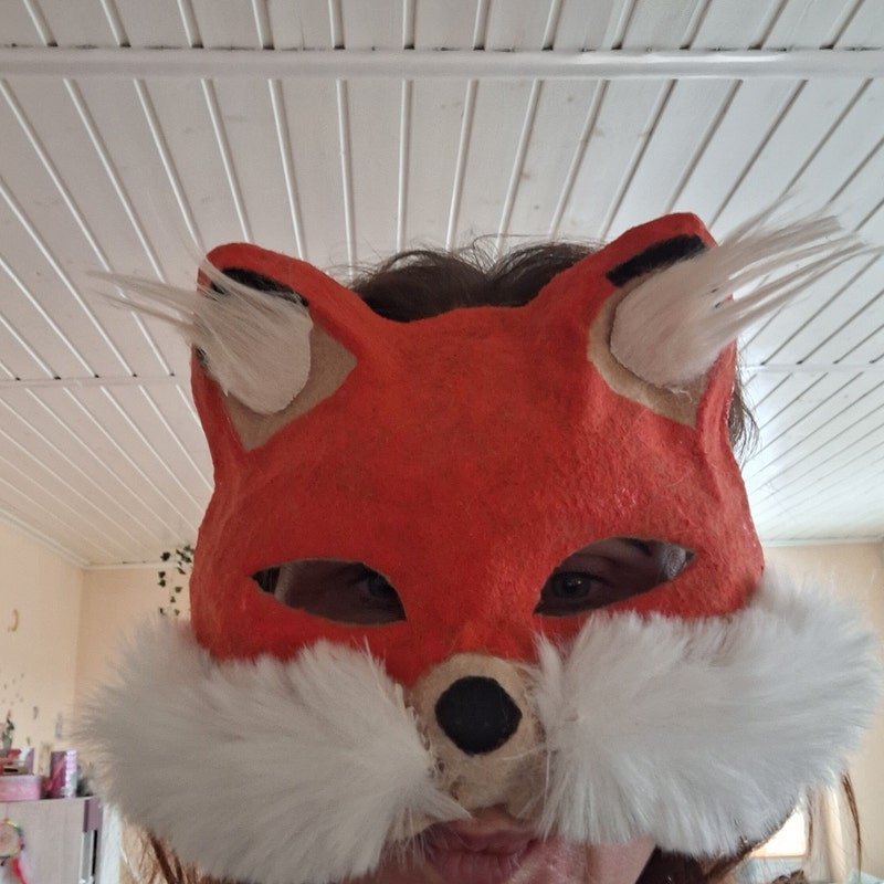 Furry Fox Mask - Etsy
