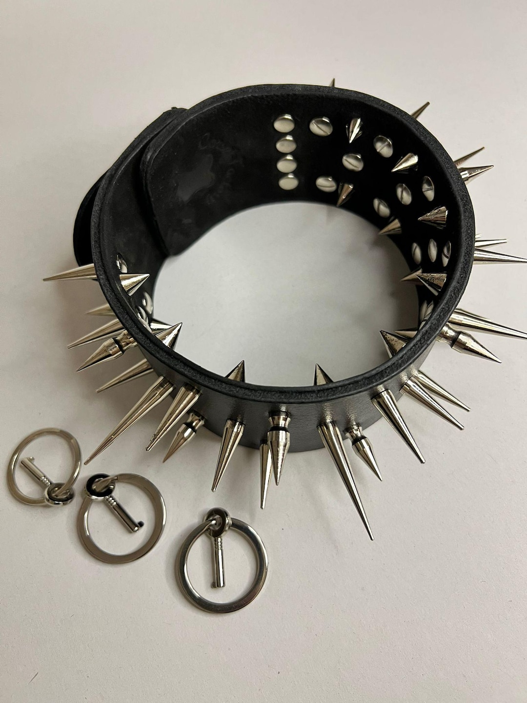 Leather Barbed Collar - Etsy