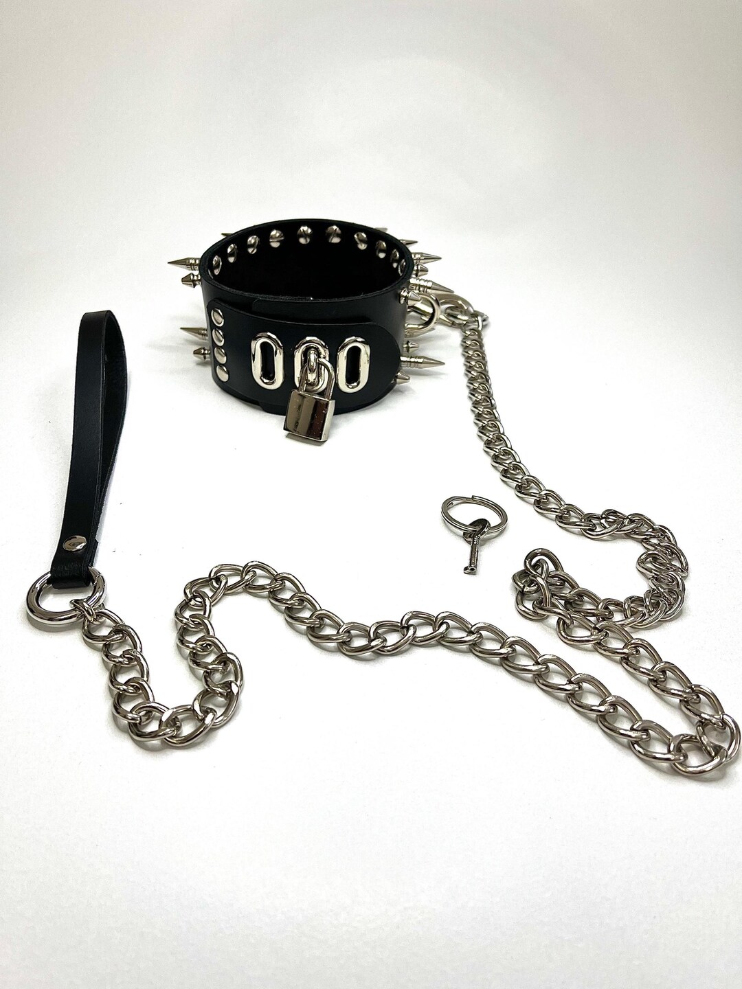 3mm Leather Chain Collar - Etsy