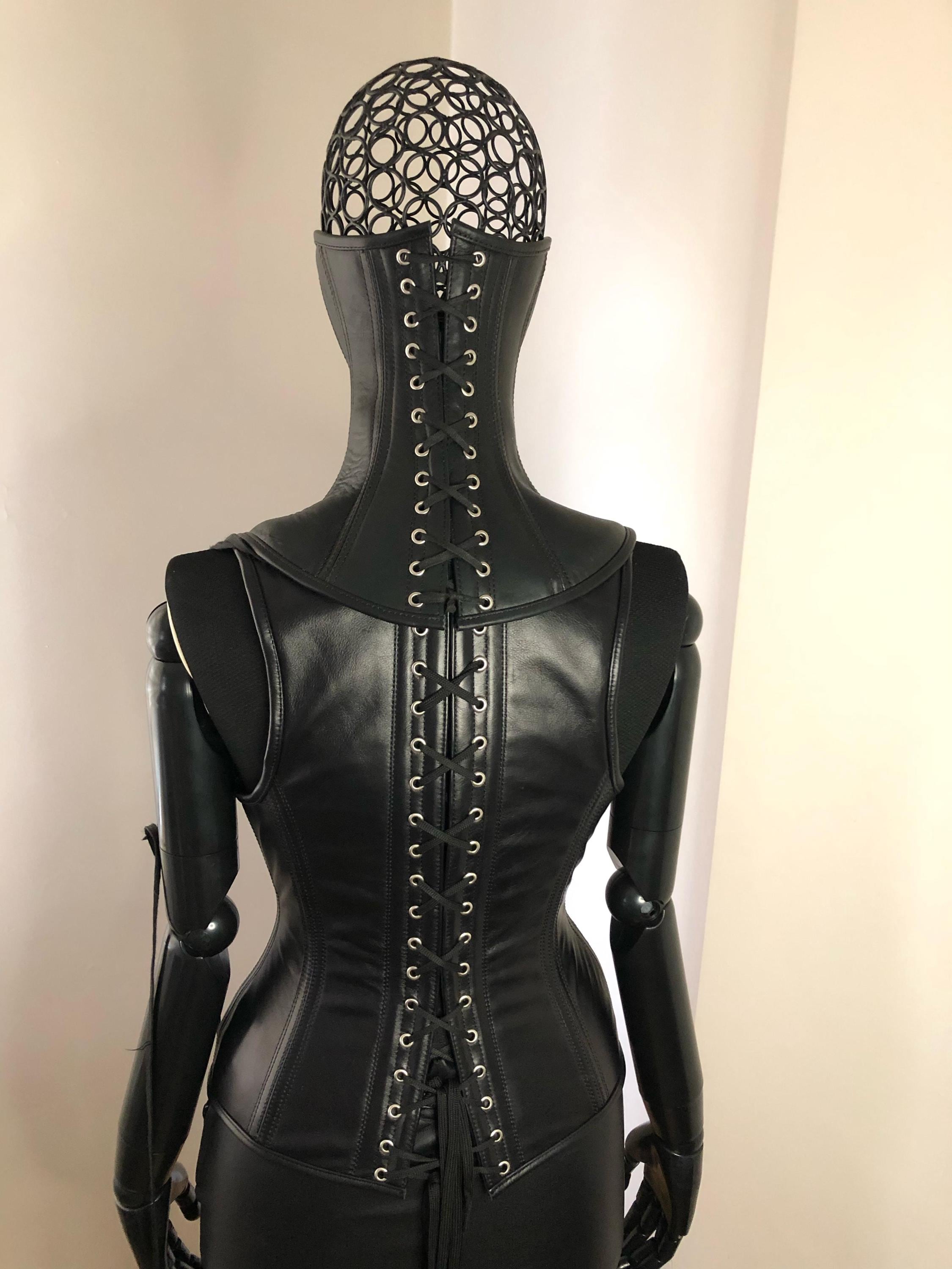 Leather Neck Corset - Etsy