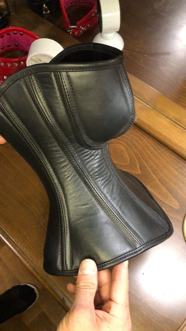 Leather Neck Corset - Etsy